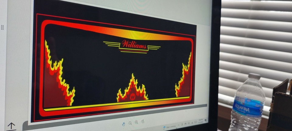 Arcade 1Up arcade Williams CPO Control Panel Overlay Sticker Decal ...