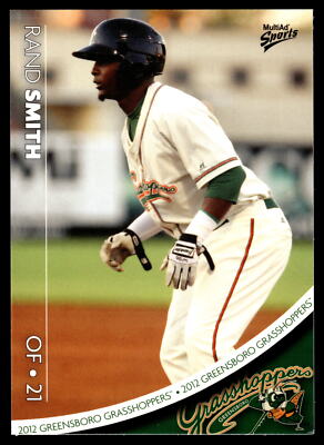 2012 MultiAd #21 Rand Smith Rookie Greensboro Grasshoppers | eBay