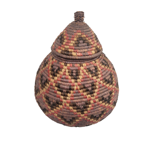 Vintage Handwoven Traditional African Zulu Ukhamba Herb Container ...