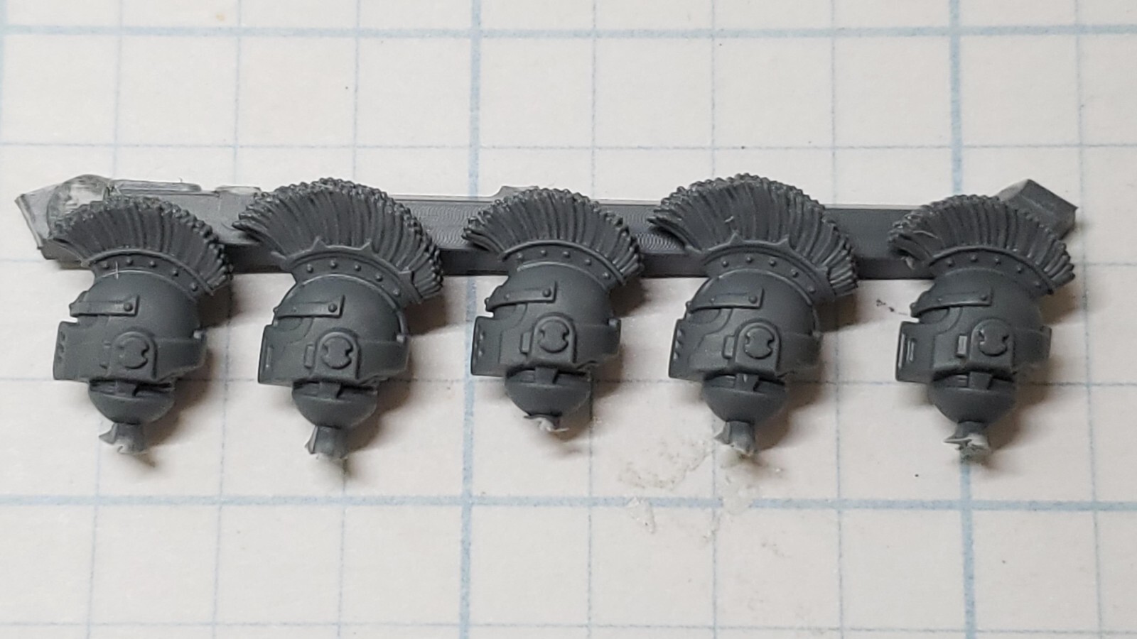 30K Space Marine Bits Mark III Command Squad Artificer Helmet Head w ...