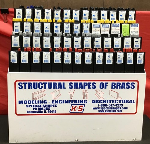 K&S Structural Shapes of Brass for Modeling: Rods, T Rods, etc. YOU ...