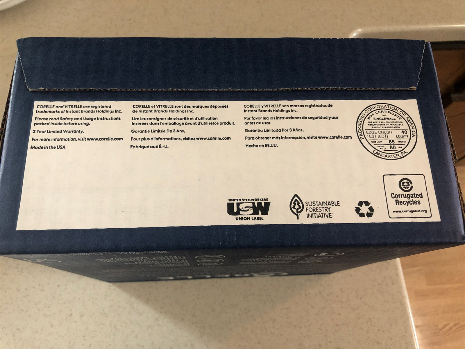 CORELLE VITRELLE LIVINGWARE " COLOR BLOCK " 12 PC. DINNERWARE SET NIB ...