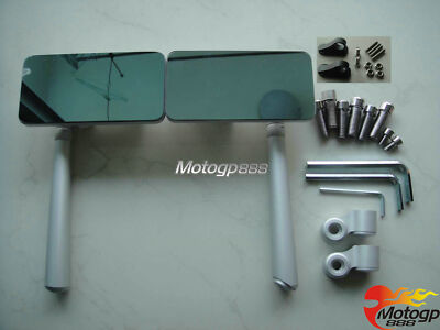 Aluminum Rear Mirrors Block Plates Black For Yamaha YZF-R1 02-08 03 04 ...