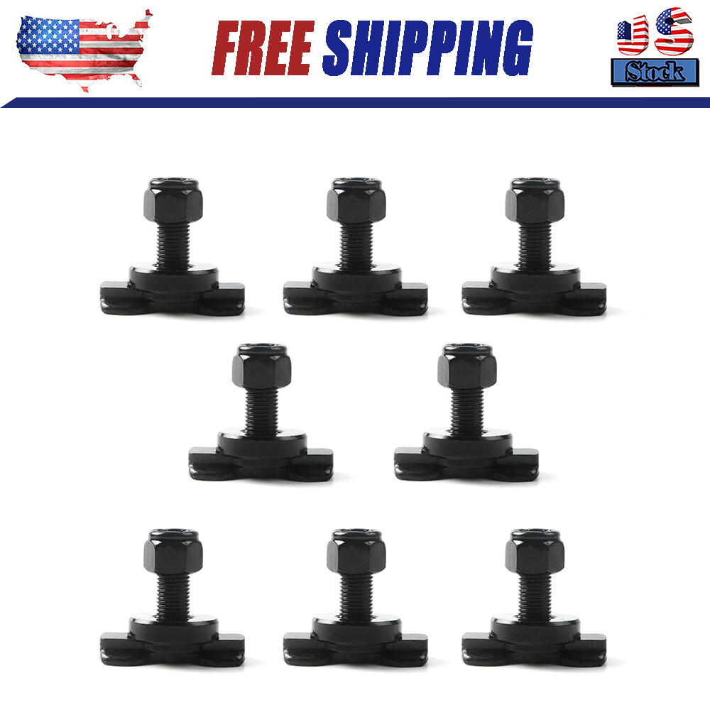 8 Pcs L-Track Double Lug Threaded Stud Nut Fitting Tie Down| Used with ...