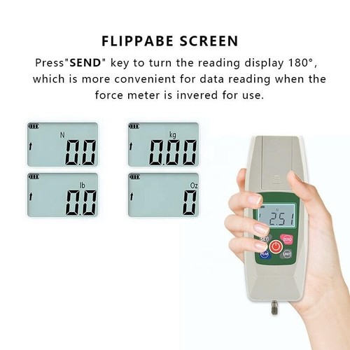 Digital Force Gauge Force Meter Push Pull Dynamometer with 100N/10kg ...