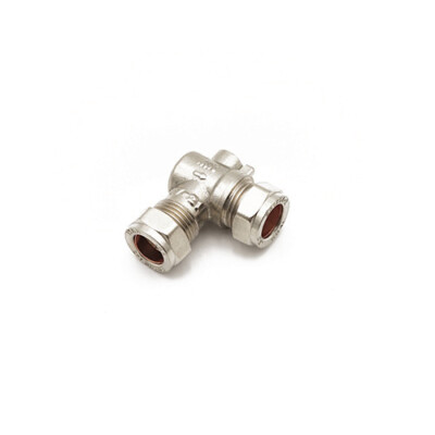 15mm Angled Isolating Isolation Valves Chrome Plated Elbow 90 Degree ...