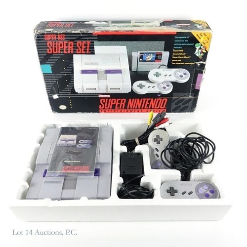 SNES / Super NES Console Super Set, [Complete Set - except No Game ...