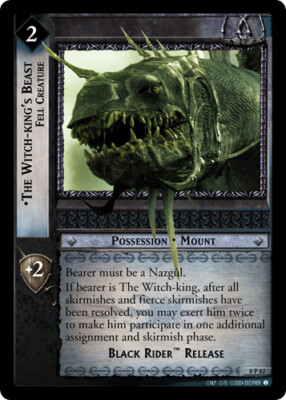 LOTR: The Witch-king's Beast, Fell Creature - Foil - Promo [Lightly ...