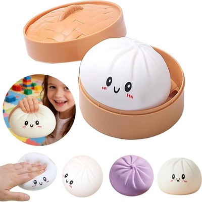 Giant Glitter Dumpling Steamed Bun Dumpling Squishy Toy Mega Rainbow ...