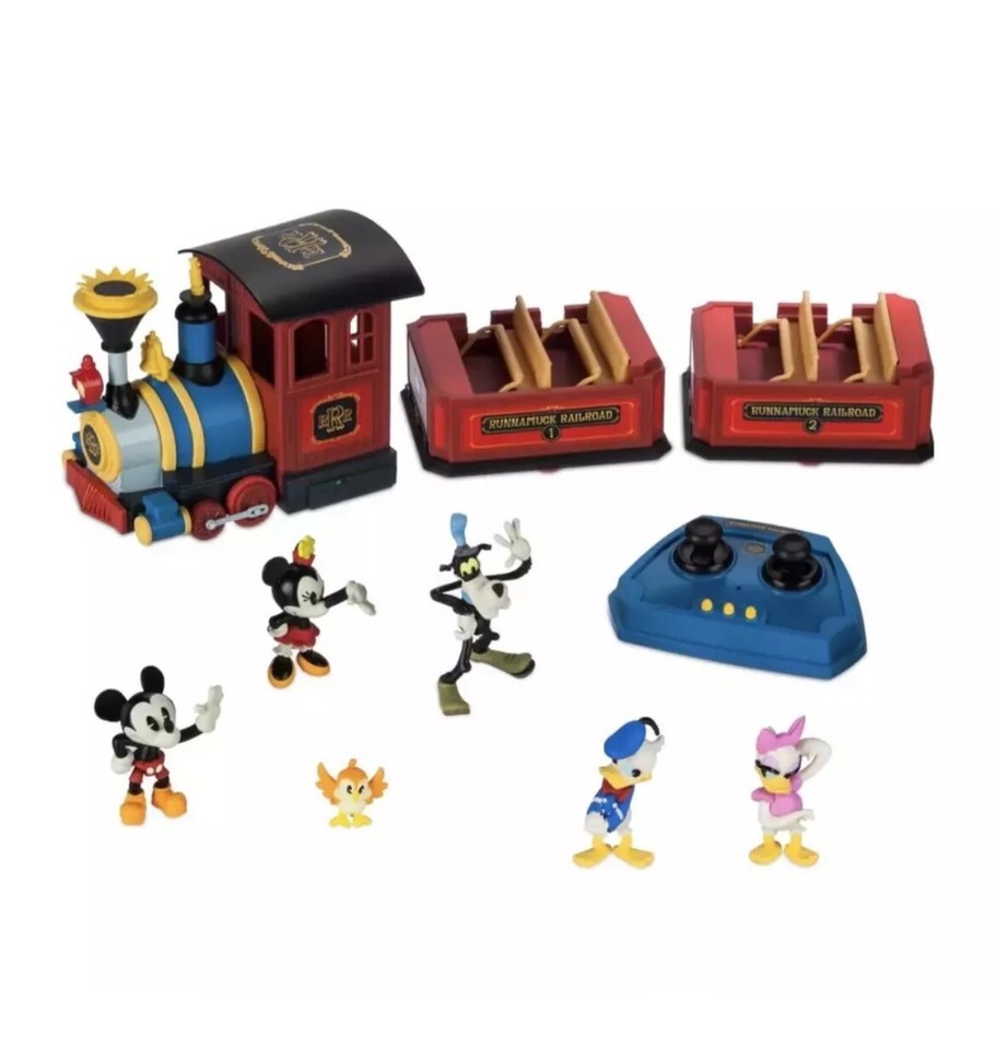 Disney Mickey Minnie's Runaway Railway Remote Control Trackless Train ...