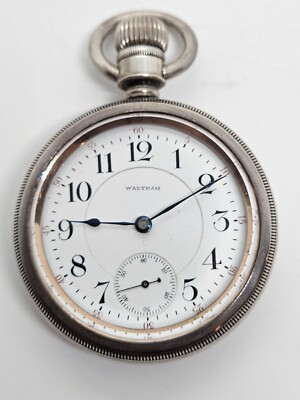 Antique WALTHAM 1883 Appleton Tracy Coin Silver Victorian Gents Pocket ...