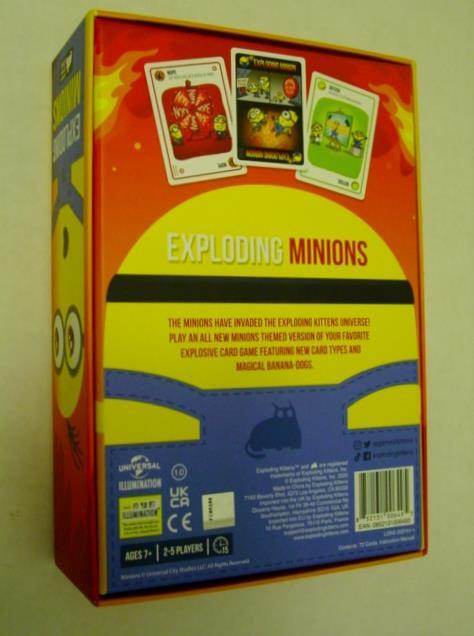 By Exploding Kittens 2020 : Exploding Minions Special Edition Card Game ...