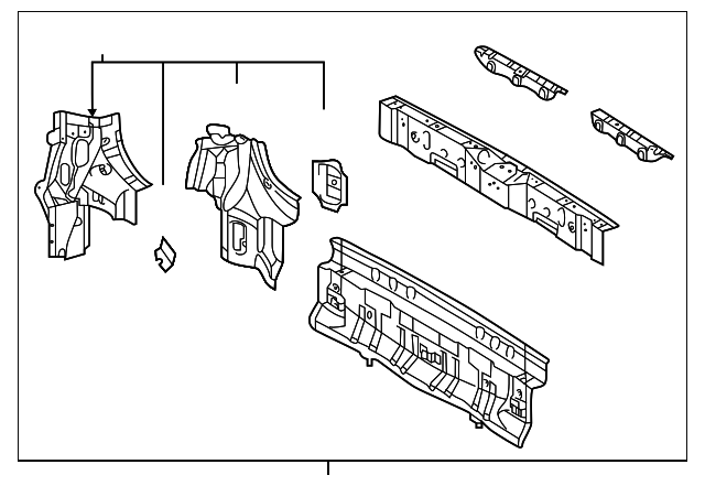 Toyota 5830208031 Genuine OEM Rear Body Panel for sale online | eBay
