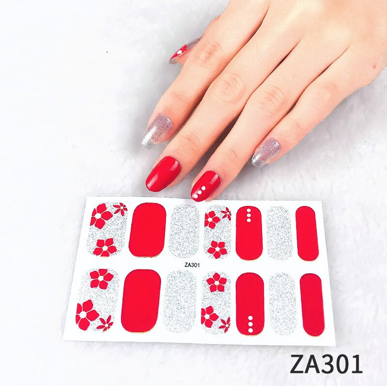 Full Size Nail Wraps Stickers Polish Manicure Art Self Stick Decor 3D ...