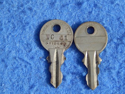 Wurlitzer Key WC 041 - Chicago Lock - wall box or cash box key ...