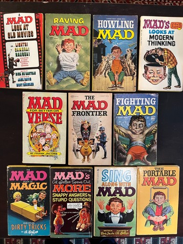 Mad Magazine paperback books 11 lot Portable, Fighting, Howling, Raving ...
