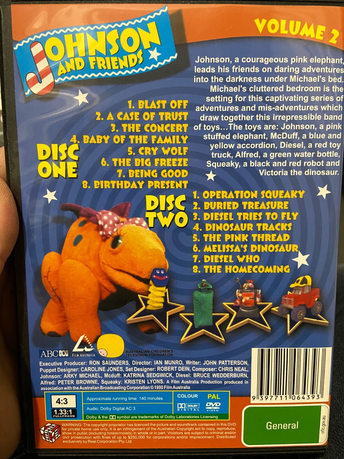 Johnson And Friends Volume 2 (feat. vols 3+4) region 4 DVD (2 discs ...