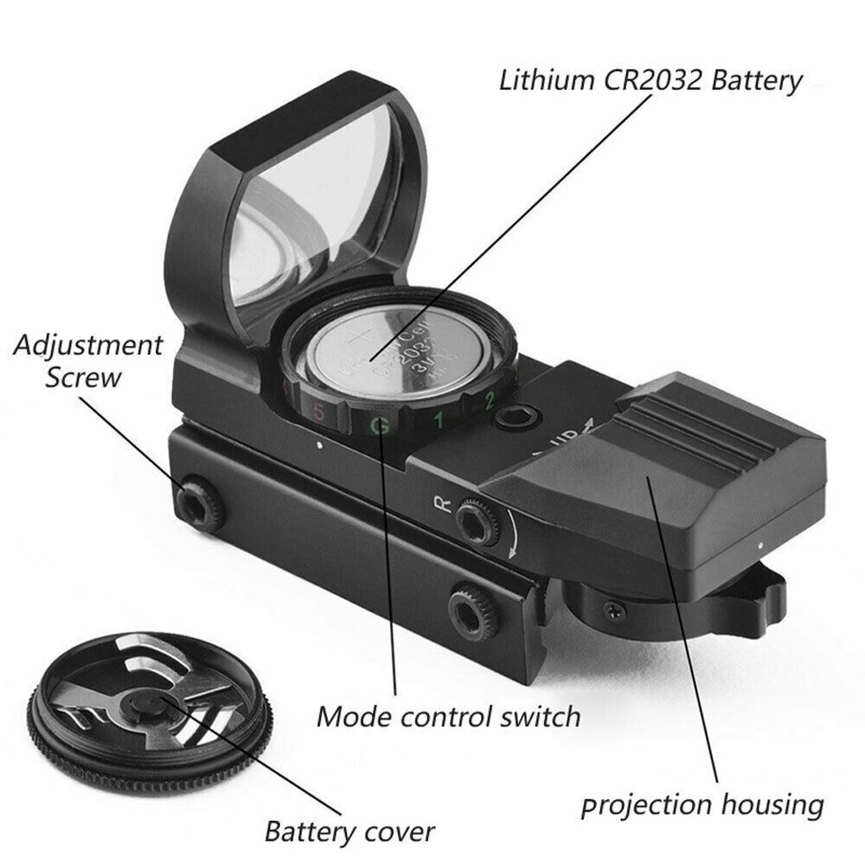 Rifle Dot Laser Sights Green Red Gun Optics Scope Reflex Holographic 4 ...