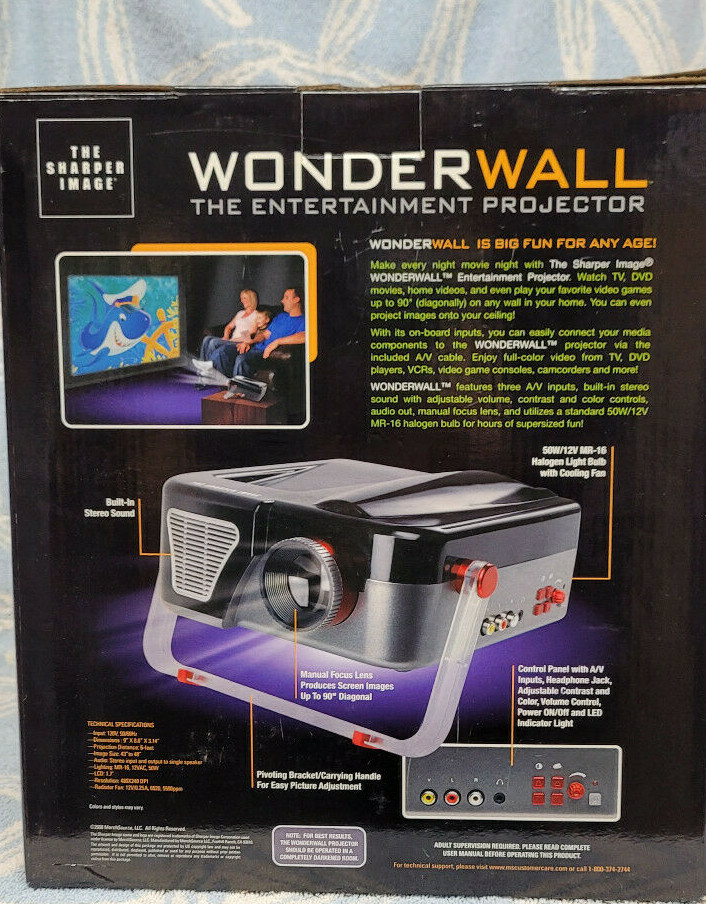 Sharper Image WONDERWALL PROJECTOR | eBay