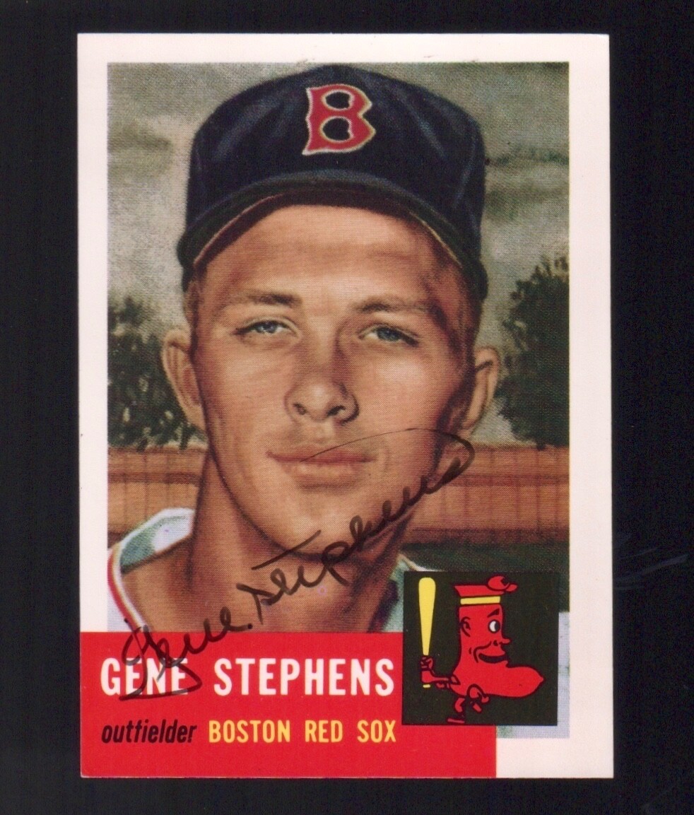 1991 Topps Archives Gene Stephens 1953 Topps Signed Autograph #248 Card ...
