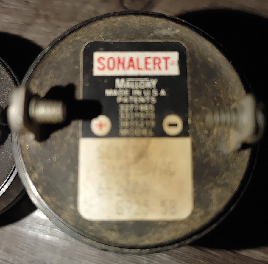 Lot Of 3 Mallory SC110 & SC628 Sonalert Warning Alarm Buzzer Signal 6 ...