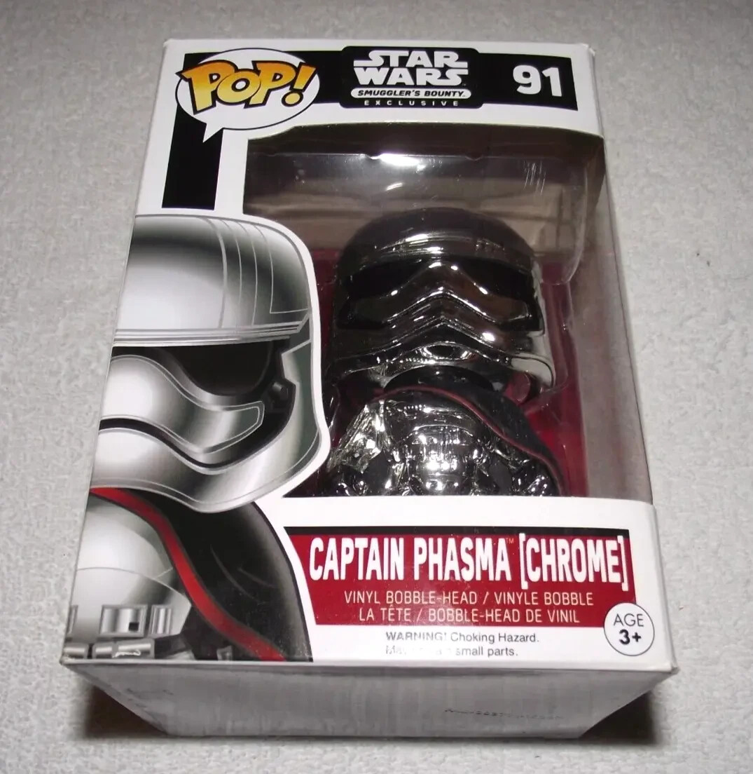 Funko Pop Star Wars Captain Phasma (Chrome) #91 Smuggler's Bounty ...