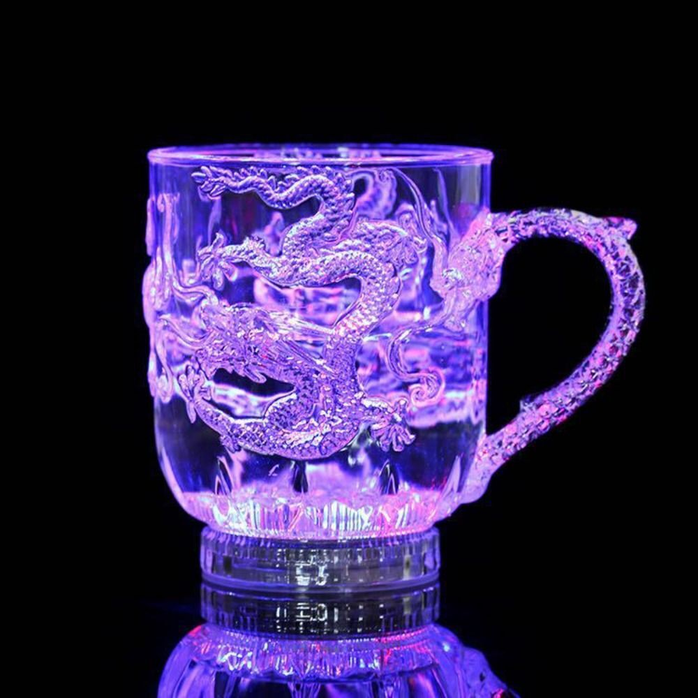 Acrylic Light Up Cup Color Changing Coffee Mug Creative LED Flashing ...