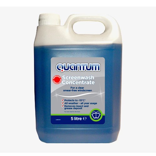 QUANTUM Screen Wash Concentrate All Season Protects To -15 5L, 20L FREE ...