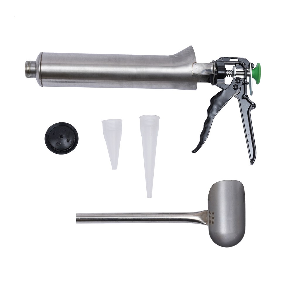 Caulk Pointing Gun Stainless Mortar Pointing Grouting Gun Cement Grout ...
