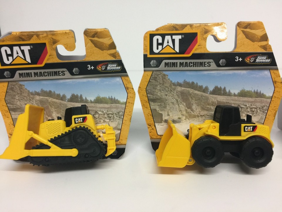 3 x Cat - Caterpillar Mini Machines Excavator / Diggers Road Rippers ...