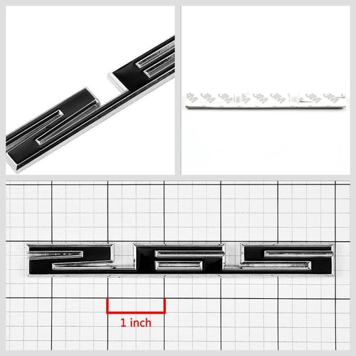 Black/Chrome 265 Cu Sign Logo Engine Badge Emblem Decal Plate 3M ...