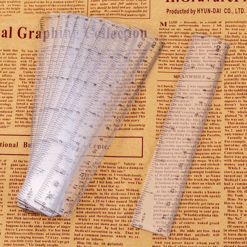 10 Pack Clear Plastic 15cm/6 Inch Drafting Tools, Transparent | eBay
