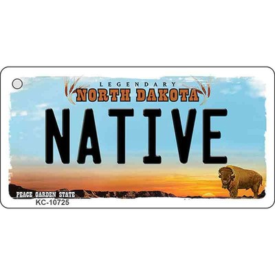 Native North Dakota State License Plate Tag Key Chain KC-10725 | eBay