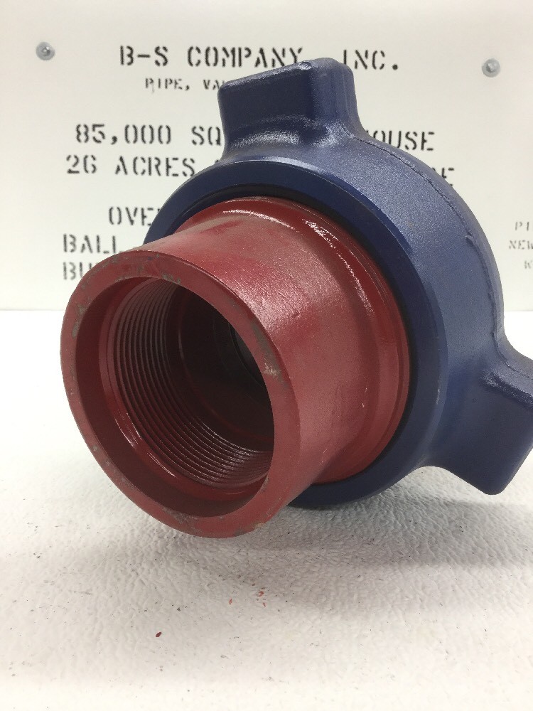 Hammer Union 3" KEMPER Fig. 1502 API Thread Blue Nut / Red Subs | eBay