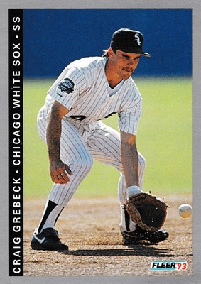 1993 FLEER BASEBALL CRAIG GREBECK #202 CHICAGO WHITE SOX | eBay