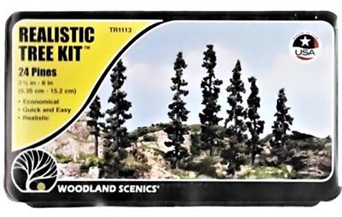 Realistic Pine Tree Kit makes (24) 2.5 - 6 TR1113 Woodlands Scenics | eBay