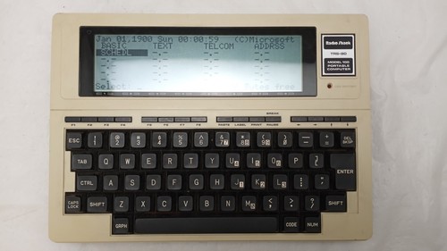 Radio Shack TRS-80 Model 100 Portable Computer : Vintage Retro Computer ...