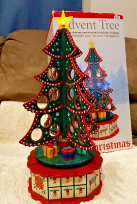Mr Christmas 2005 Advent Tree Plays 25 Christmas Carols w/ Ornaments ...