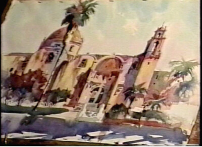 AL STINE Painting a MEXICAN CHURCH on Watercolor painting DVD | eBay