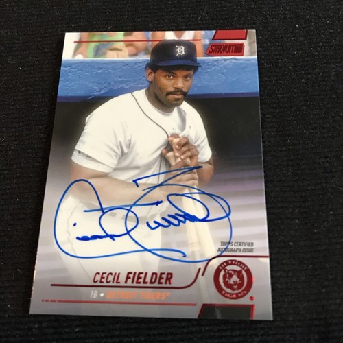 2022 Topps Stadium Club - Autographs Cecil Fielder #SCBA-CFI Red Foil ...