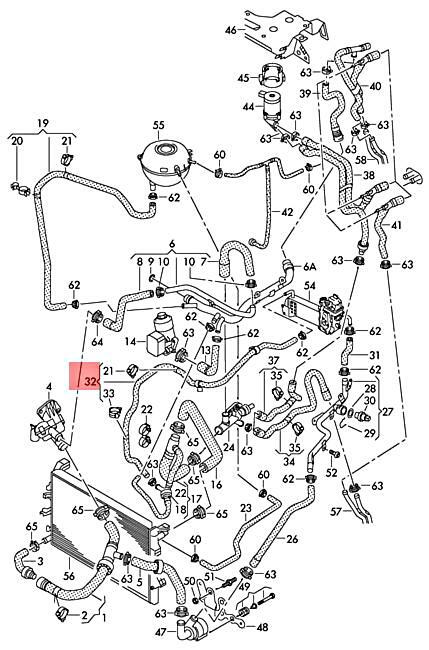 NEW VW COOLANT HOSE EXHAUST GAS COOLER 7E0122096F ORIGINAL | eBay