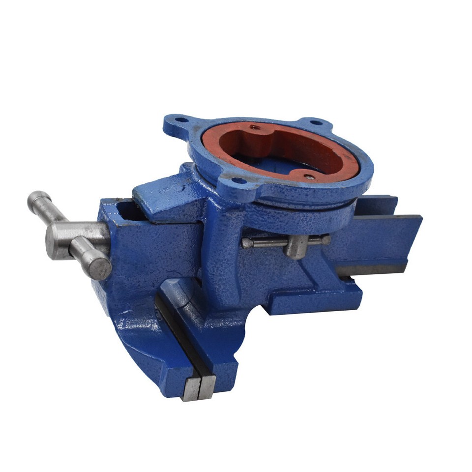 LABLT 6" Heavy Mechanic Table Top Clamp Press Locking Swivel Base Bench ...