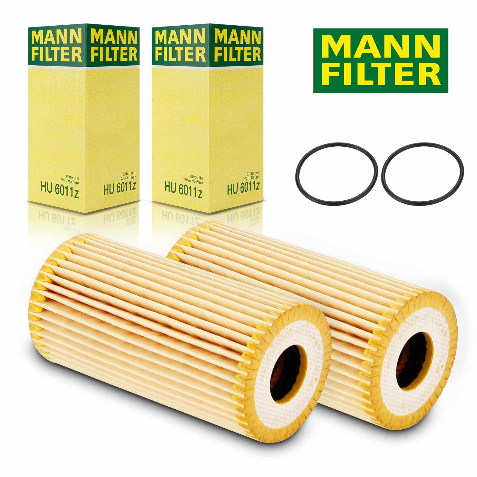 2X MANN FILTER HU6011Z ÖLFILTER FÜR FIAT MERCEDES-BENZ W205 NISSAN OPEL ...