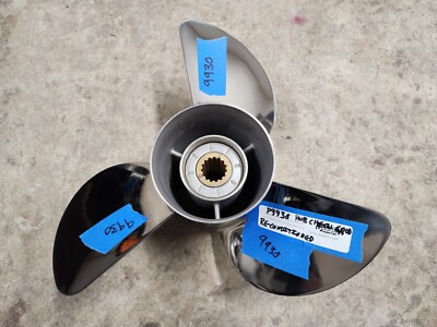 "RE-CONDITIONED 13"" x 19P Polastorm Stainless Steel Propeller Yamaha ...