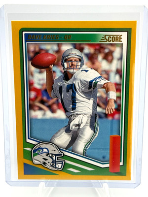 Dave Krieg - 2025 Score, Gold Border - Seahawks, Card #93 | eBay