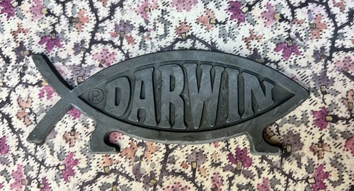 Vintage 1990 DARWIN Evolution Jesus Fish W/ Legs | eBay