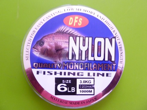 6lb 1000m spool RED Colour DFS QUALITY Monofilament Mono Nylon Fishing ...