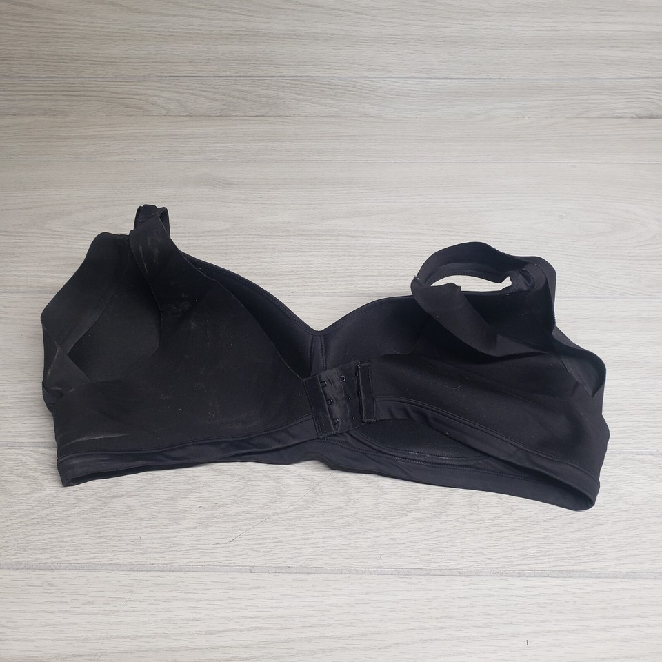 Warner's Sz 2XL Bra RN2231A/RN2231C Black No Side Effects Wire-Free ...