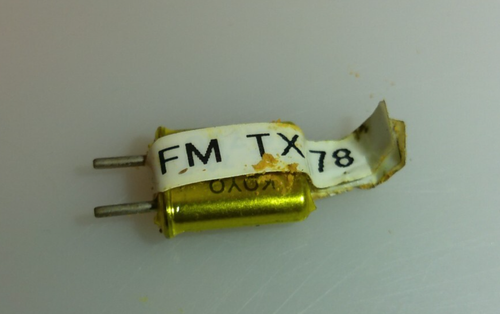 FM Transmitter Crystal 75.750 MHz Channel 78 TX Gold KOYO 2-Pin RC Car ...