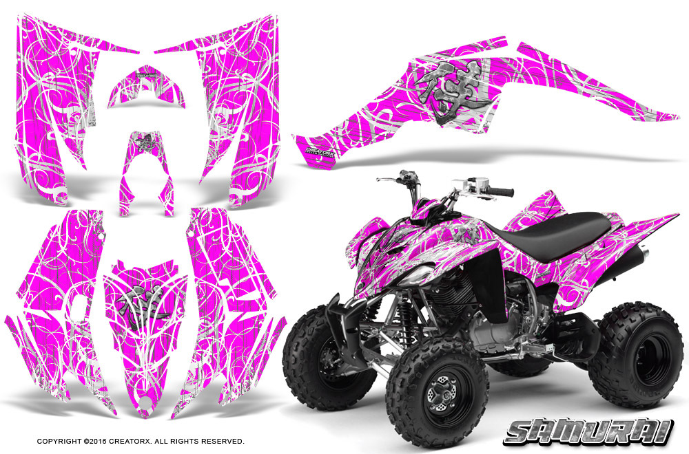 YAMAHA RAPTOR 350 GRAPHICS KIT CREATORX DECALS STICKERS SAMURAI WP | eBay